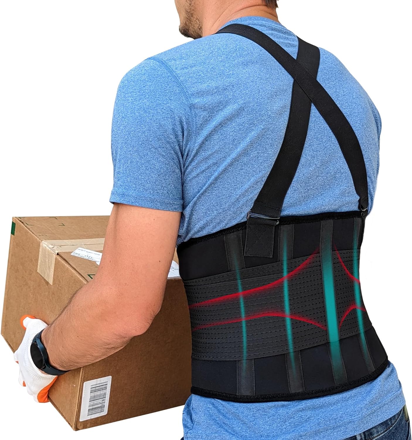 Lower Back Brace with Suspenders for Lumbar Support – NeoHealth