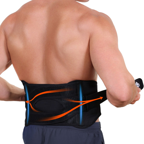 Back Brace with Pulley System | Customized Support | Black - NeoHealth